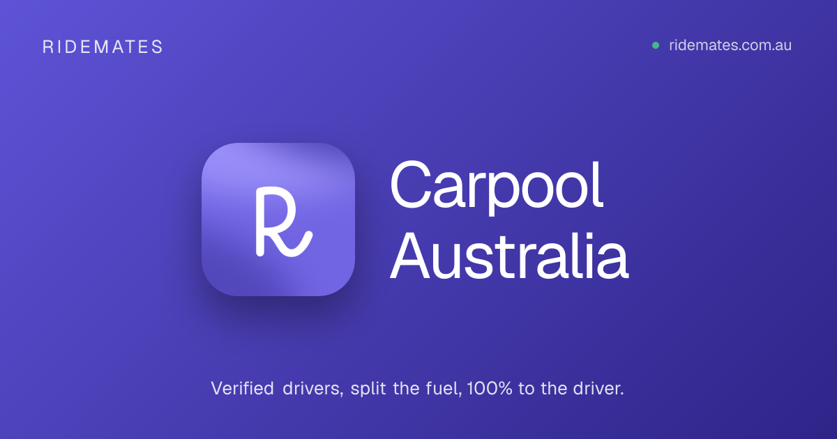 #1 Carpool & Rideshare App in Australia | RideMates